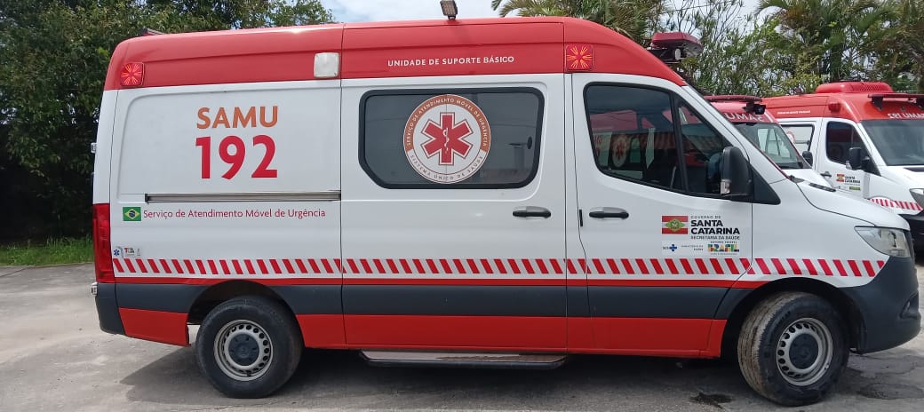 Ambulância do Samu roubada por paciente bêbado será substituída em SC